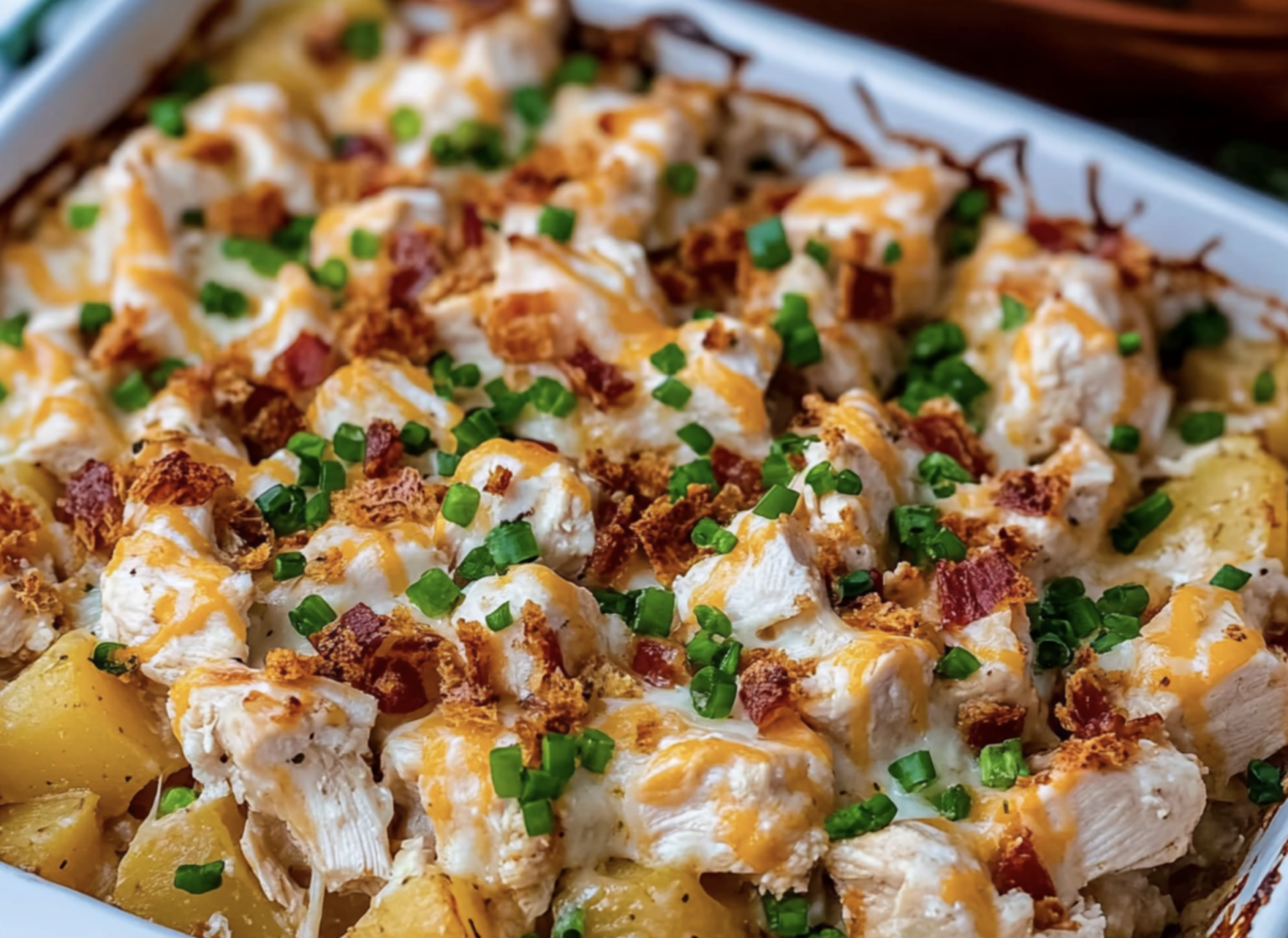 Loaded potato ranch chicken casserole – Beth's Quick Bites