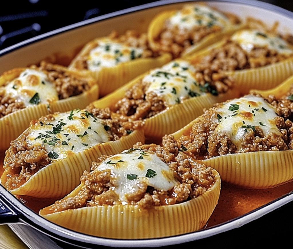 Beef-Stuffed Shells with Creamy Ricotta Filling – Beth's Quick Bites