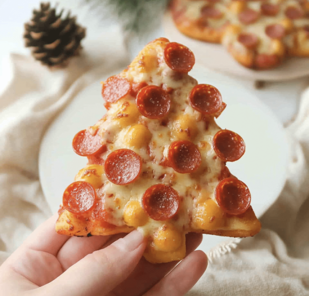 This Christmas Tree Pizza Is A Cute Christmas Dinner For Kids – Beth's ...