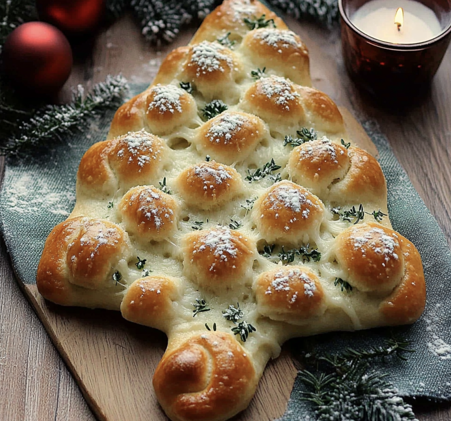 Cheesy Christmas Tree Bread – Beth's Quick Bites