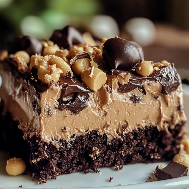 Chocolate Peanut Butter Poke Cake – Beth's Quick Bites