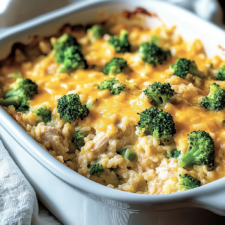 Easy Cheesy Chicken Broccoli Rice Casserole – Beth's Quick Bites