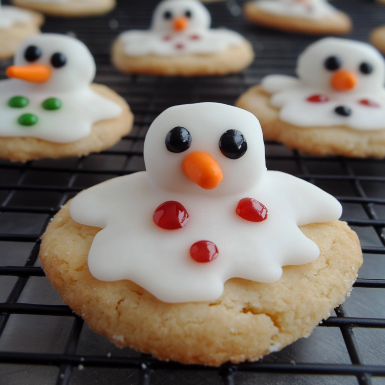 Melted Snowman Biscuits – Beth's Quick Bites