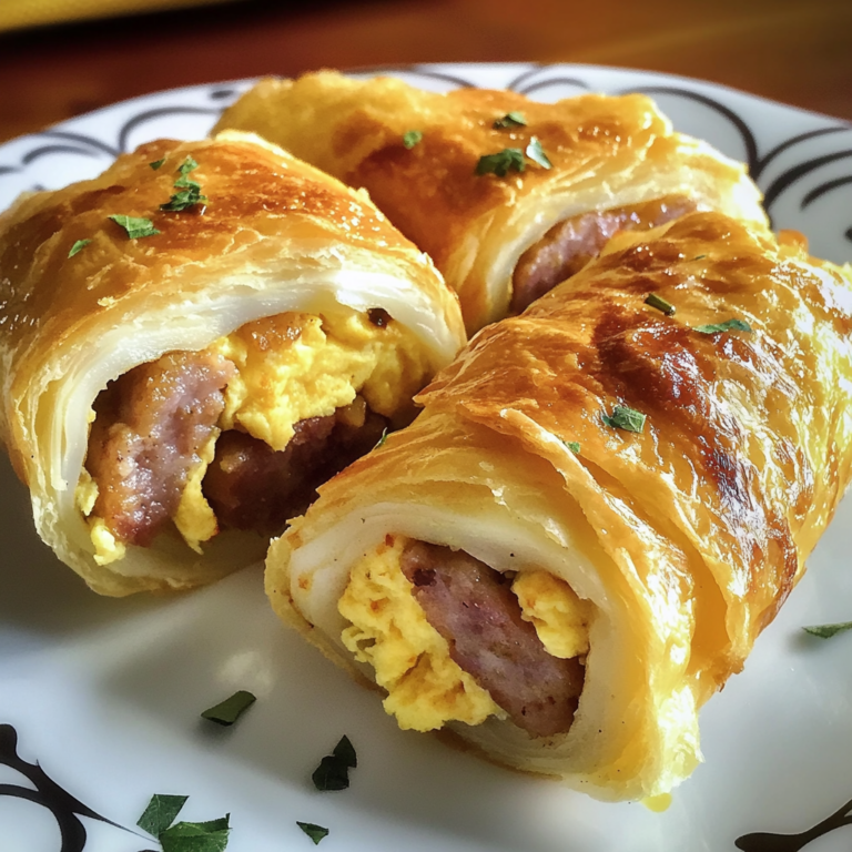 Sausage, Egg Breakfast Roll-Ups – Beth's Quick Bites