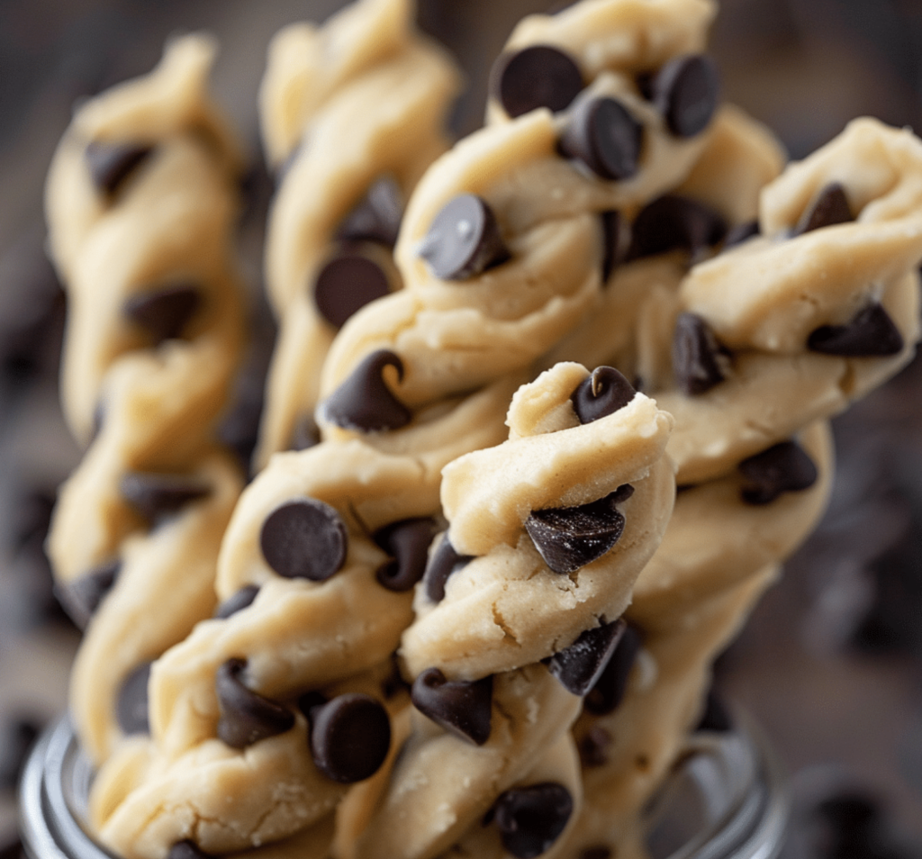 Chocolate Chip Cookie Dough Twists – Beth's Quick Bites