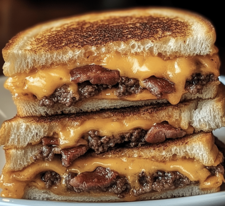 Bacon Cheeseburger Grilled Cheese – Beth's Quick Bites