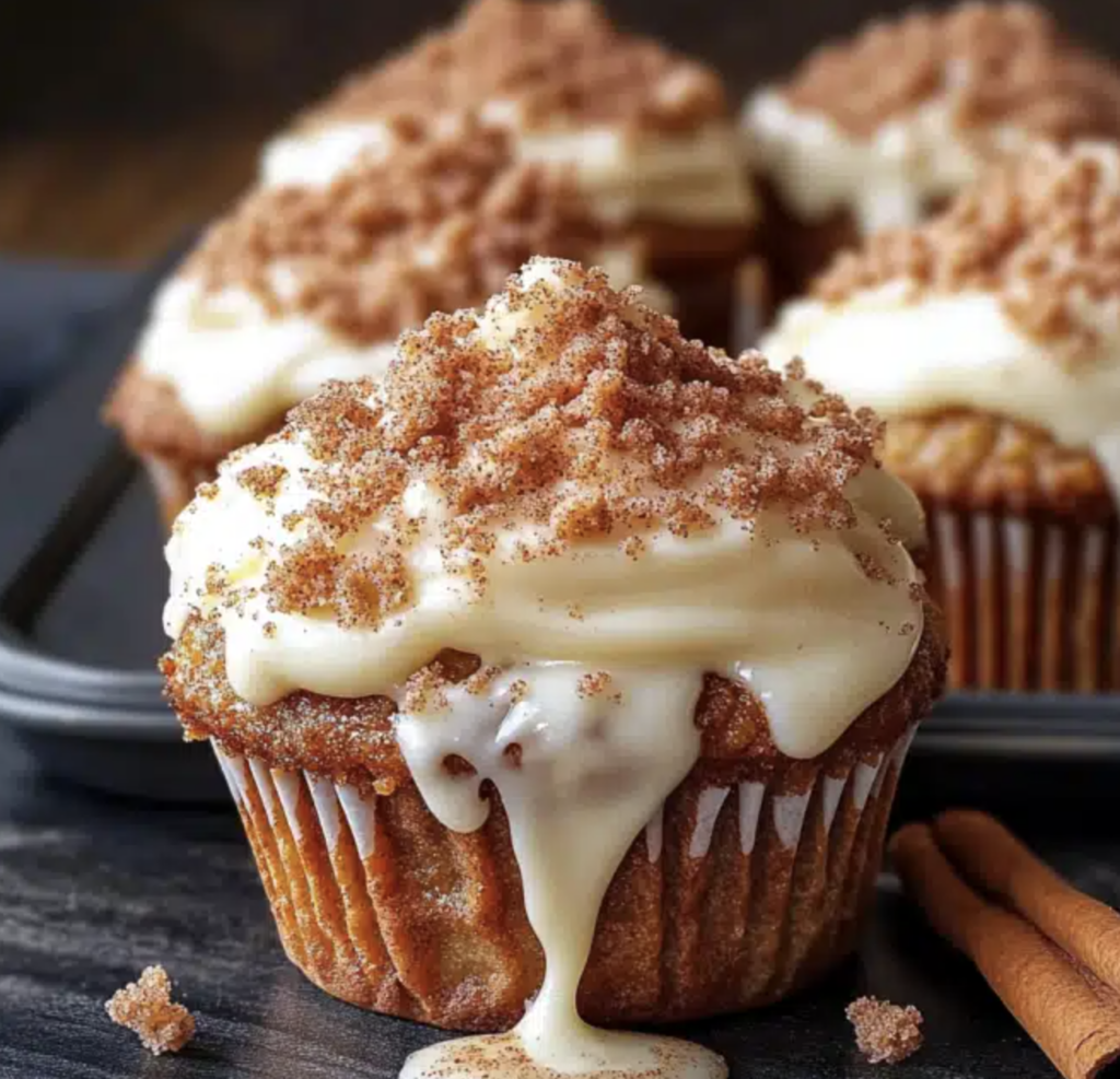 Gooey Cinnamon Cream Cheese Muffins Recipe – Beth's Quick Bites