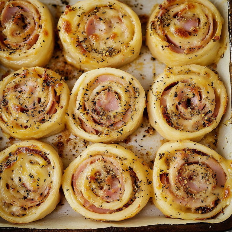 Baked Ham and Cheese Pinwheels – Beth's Quick Bites