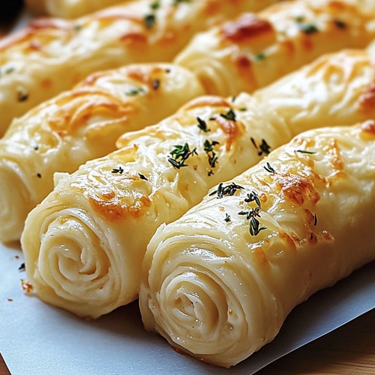 Cheesy Garlic Butter Rollups – Beth's Quick Bites