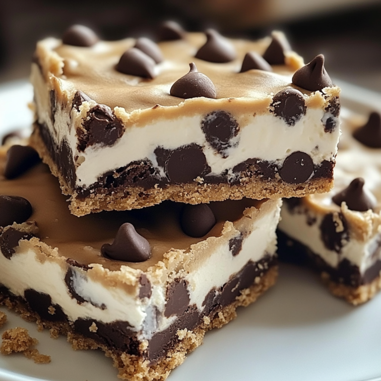 Chocolate Chip Cookie Dough Bars – Beth's Quick Bites