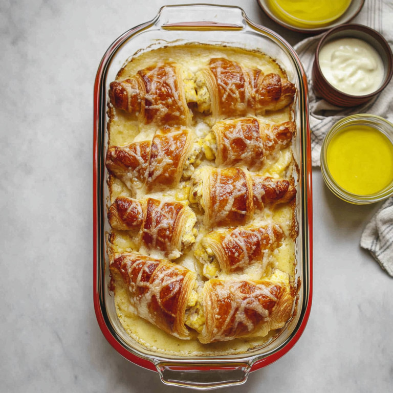 Croque Monsieur Croissant Bake – Beth's Quick Bites