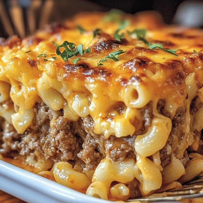 Mac and Cheese Meatloaf Casserole – Beth's Quick Bites