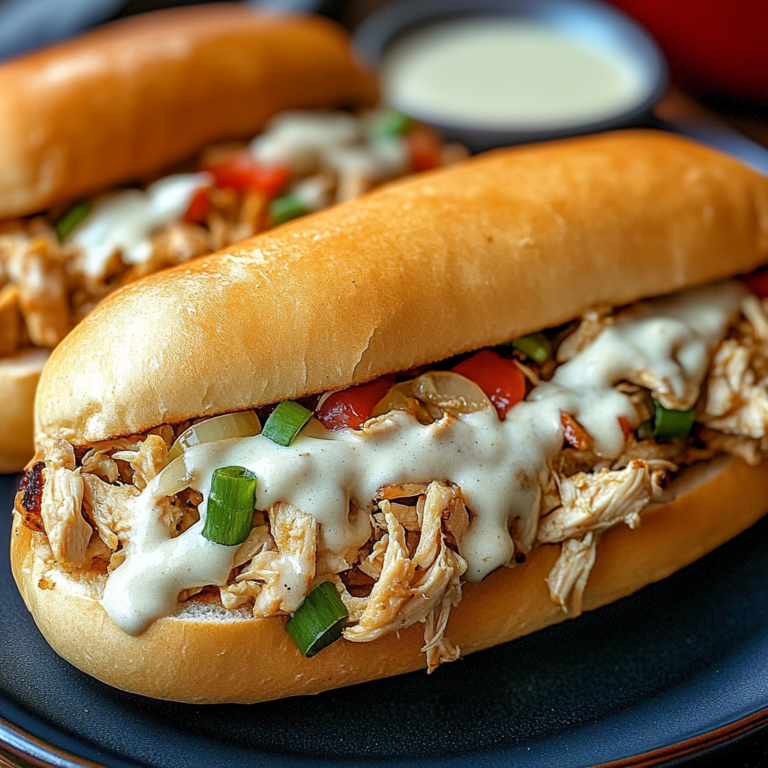 Slow Cooker Chicken Philly Sandwiches – Beth's Quick Bites