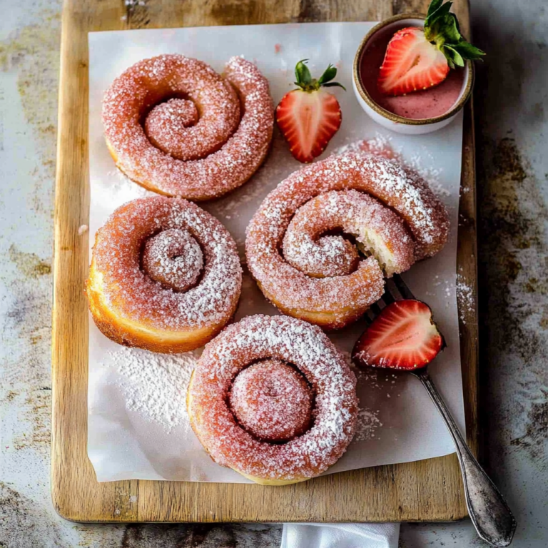 Strawberry Donut Rolls Recipe – Beth's Quick Bites