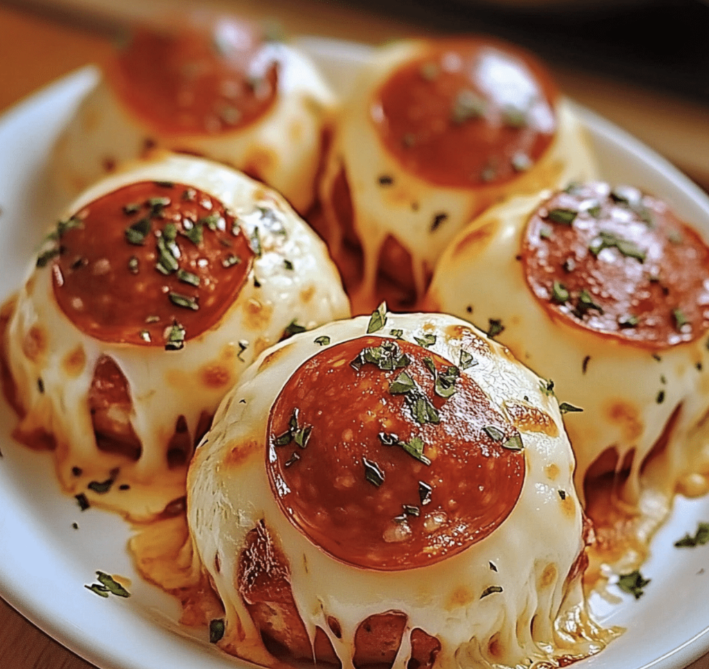 Cheesy Pepperoni Pizza Bombs – Beth's Quick Bites