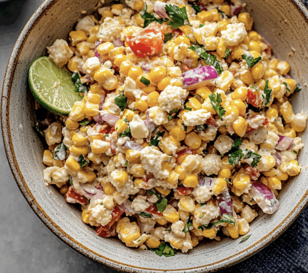 Mexican Street Corn Salad – Beth's Quick Bites