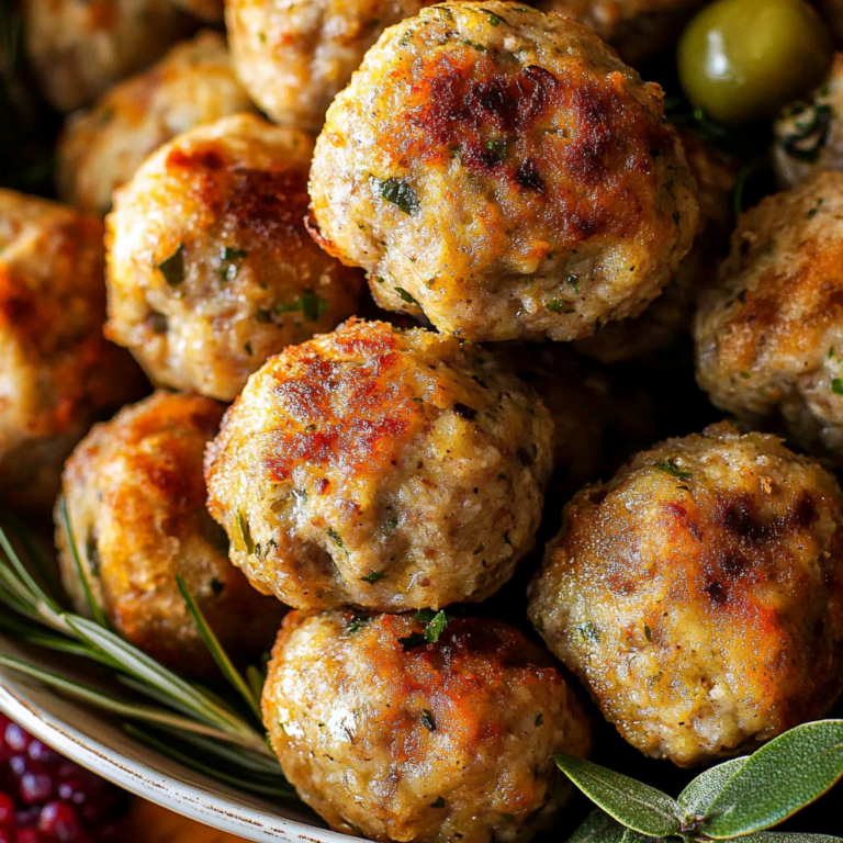 Air Fryer Pork Stuffing Meatballs – Beth's Quick Bites