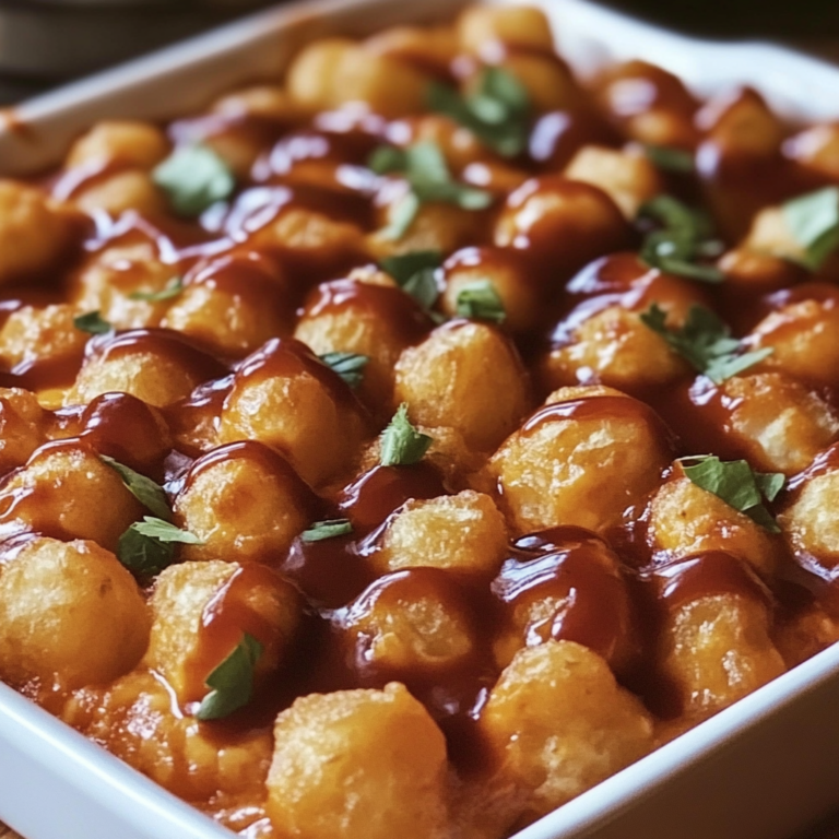 BBQ Chicken Tater Tot Casserole – Beth's Quick Bites