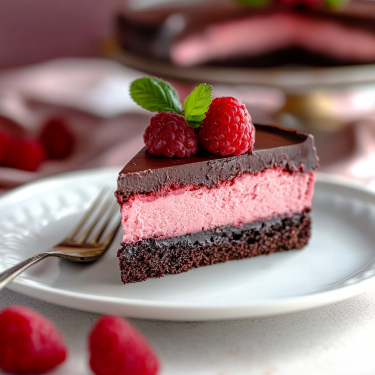 Chocolate Raspberry Mousse Cake – Beth's Quick Bites