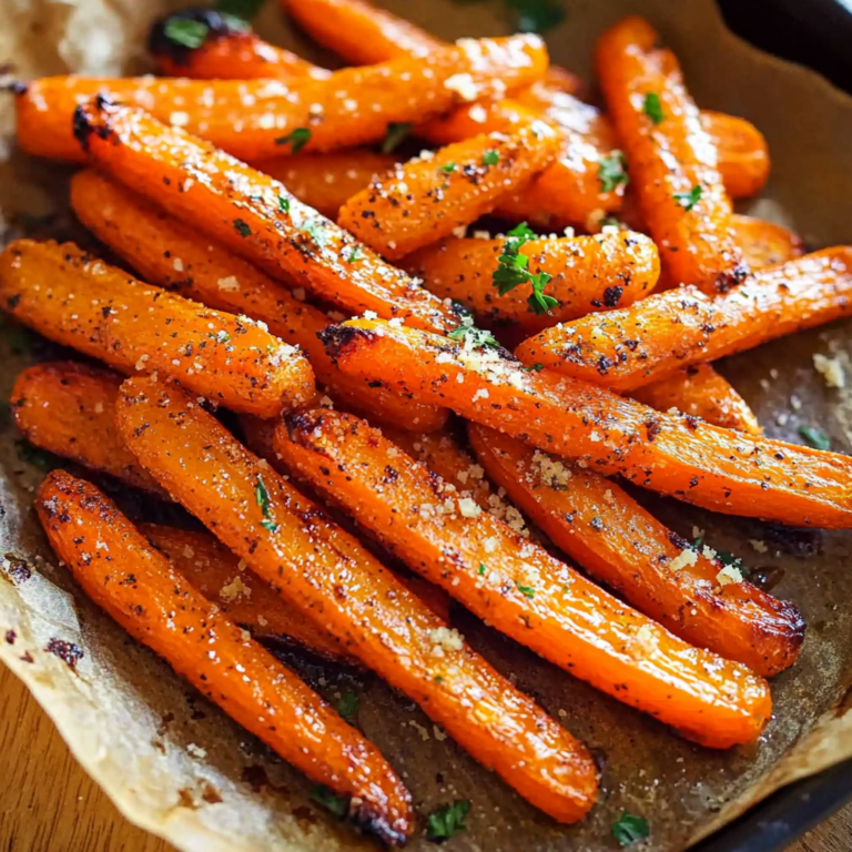 Parmesan Garlic Roasted Carrots Recipe – Beth's Quick Bites