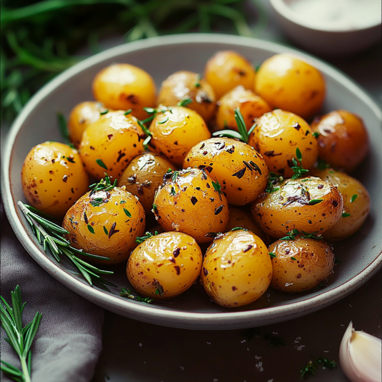 Roasted Baby Potatoes with Rosemary and Garlic – Beth's Quick Bites