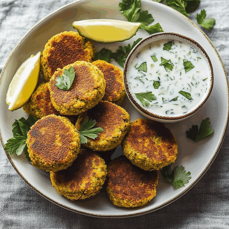 Baked Falafel with Cucumber Yogurt Sauce – Beth's Quick Bites