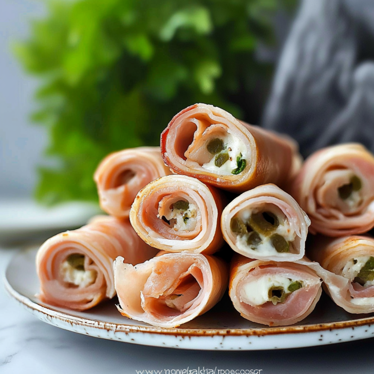 Ham Roll-Ups with Cream Cheese – Beth's Quick Bites