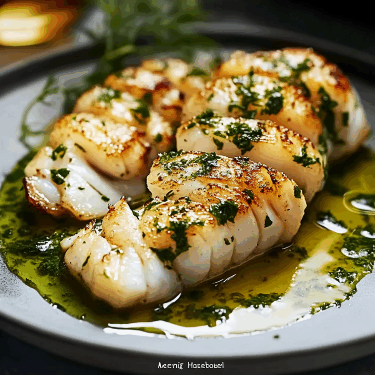 Monkfish with Herb Brown Butter – Beth's Quick Bites