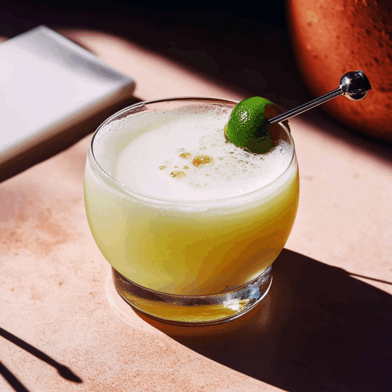 Smoky Mezcal Sour Cocktail Recipe – Beth's Quick Bites