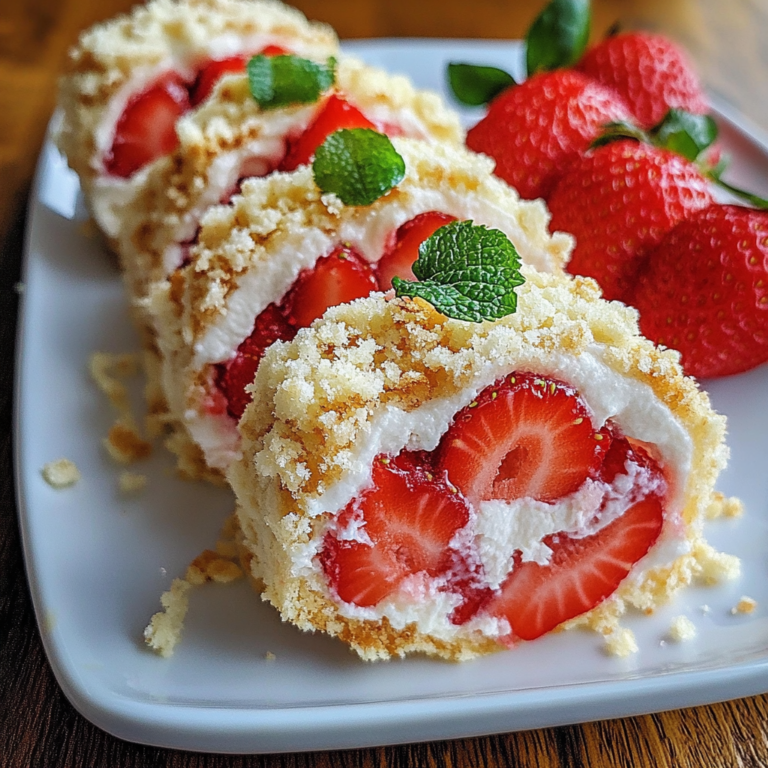 Strawberry Shortcake Cheesecake Dessert Sushi Rolls – Beth's Quick Bites