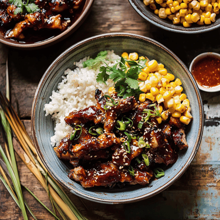 Korean Bulgogi BBQ Chicken with Spicy Garlic Butter Corn – Beth's Quick ...