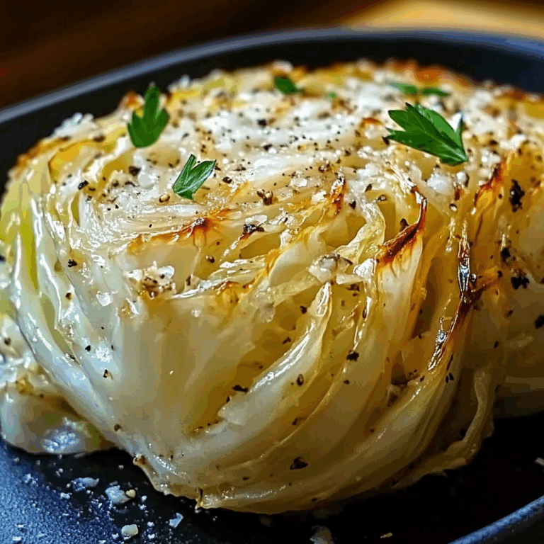 Garlic-Parmesan Melting Cabbage – Beth's Quick Bites