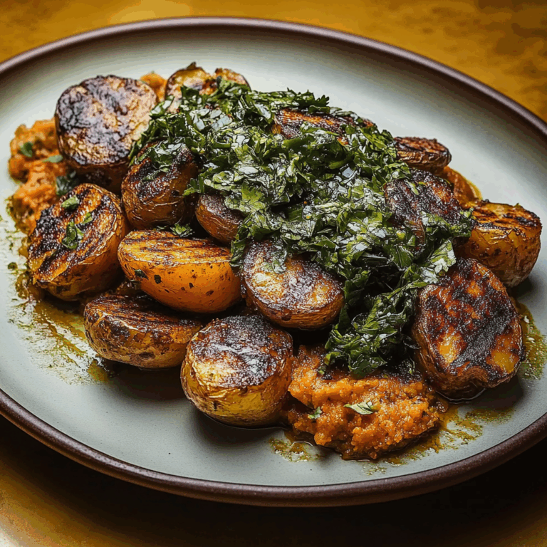 Grilled New Potatoes with Charred Jalapeño Green Ajika – Beth's Quick Bites